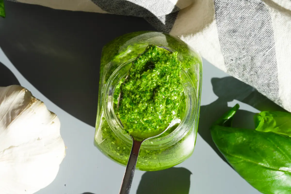 Vegan Fresh Basil Pesto Recipe - Tales of Sweets